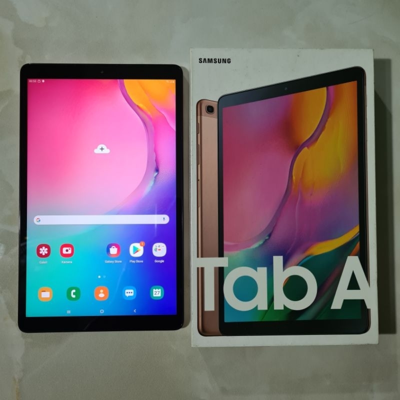 Jual samsung tab A 10inch 3/32 t515 wifi celluler mulus dan lengkap ...