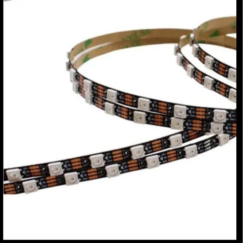 Jual [50cm] WS2812b Led strip RGB Running Pixel SMD 3535 5V 60L/m lebar ...