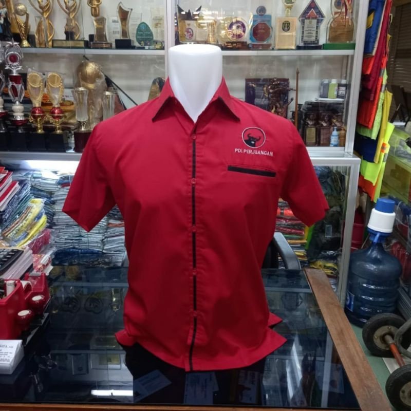 Jual Kemeja PDI Perjuangan PDIP BAJU PDIP / ATRIBUT PARTAI / PDIP ...