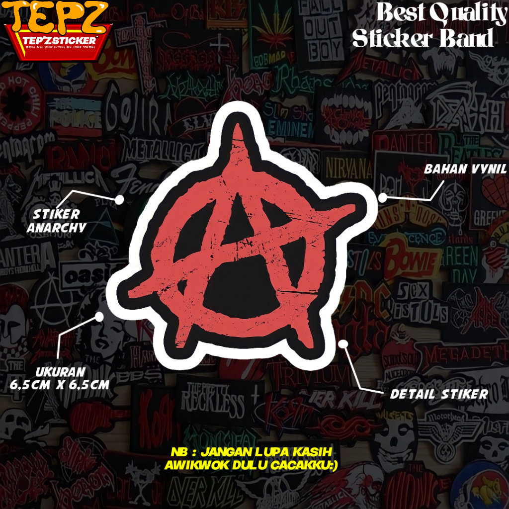 Jual STIKER STICKER ( BAND ANARCHY) STIKER BAND|STIKER METAL|STIKER ...