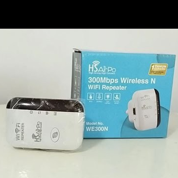 Jual Penguat SInyal Wifi HSAirPo WE300N WIRELESS N RANGE EXTENDER ...