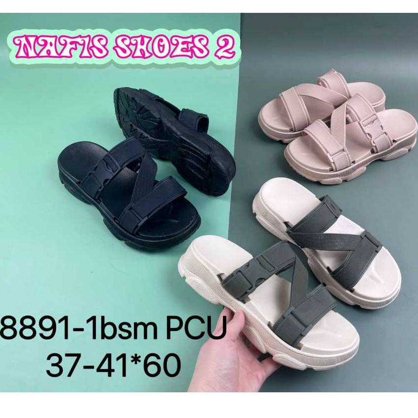 Jual Sendal Selop Wedges Jelly HYS NEW 8891-1/Sendal Karet Kekinian ...