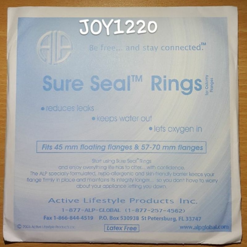 Jual Sure seal ring kolestomi / plester penutup wafer kolestomi 15x15cm ...