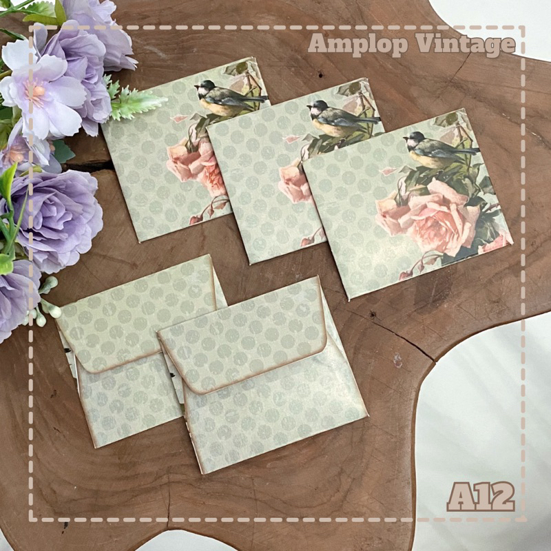 Jual Amplop vintage (ISI 10 pcs), Amplop Aesthetic, Amplop Shabby ...