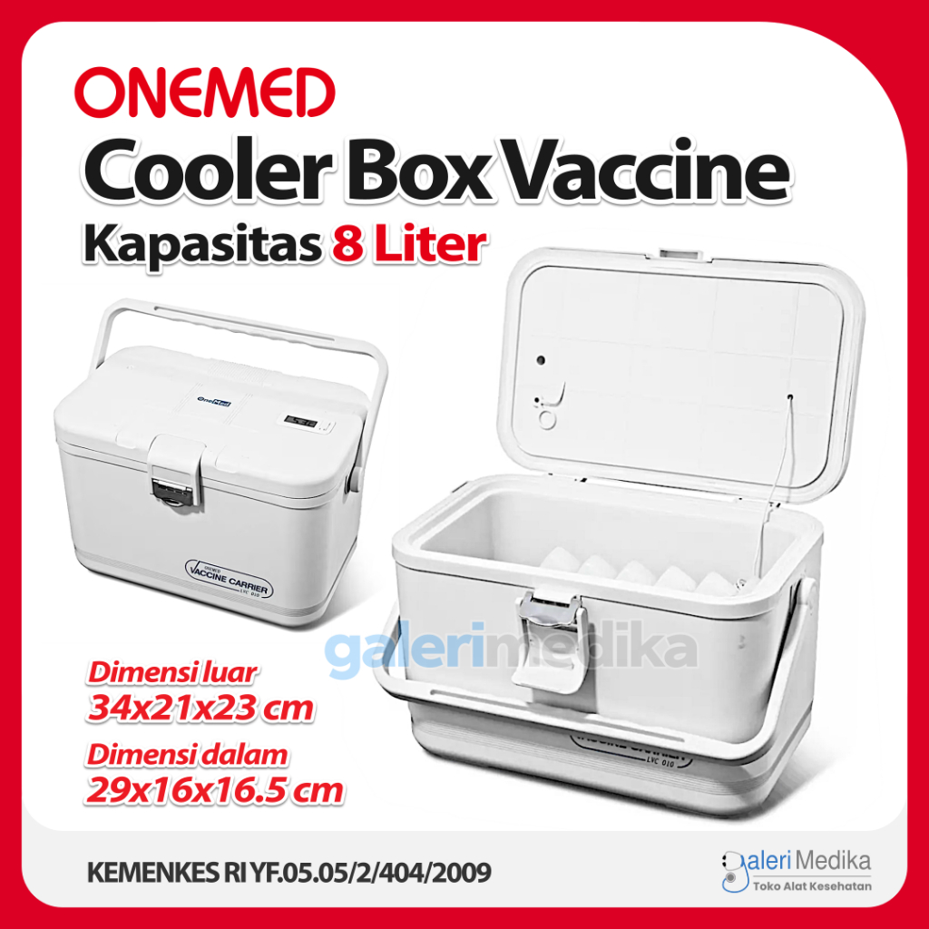Jual ONEMED Cooler Box Vaccine 8 Liter - Kotak Pendingin Vaksin / Cool ...