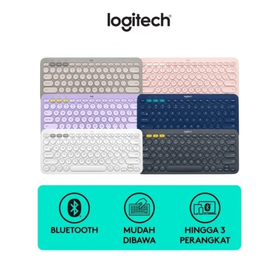 Jual Keyboard Logitech K380 Keyboard Wireless Bluetooth Multi Device ...