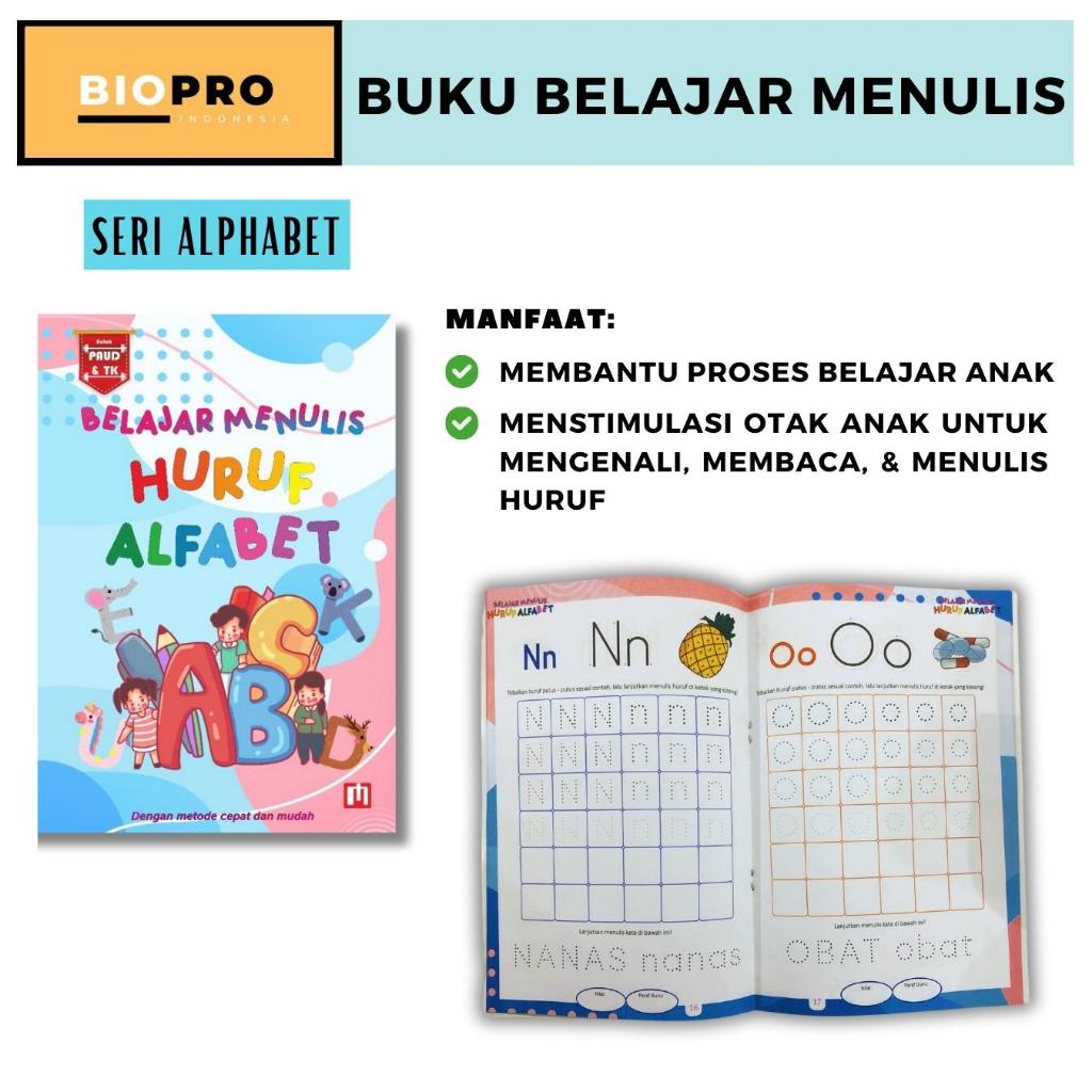 Jual Buku Belajar Menulis dan Mengenal Alfabet Huruf Anak / Buku Belajar Menulis Anak | Shopee ...