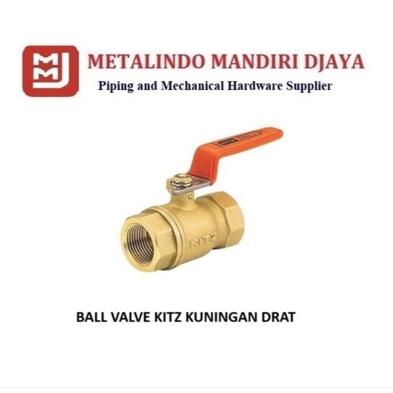 Jual Ball Valve Bronze / Kuningan Drat KITZ 2" | Shopee Indonesia