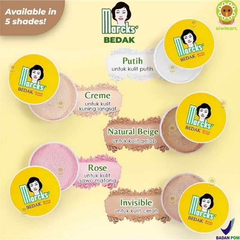Jual Marcks bedak beauty powder /40g | Shopee Indonesia