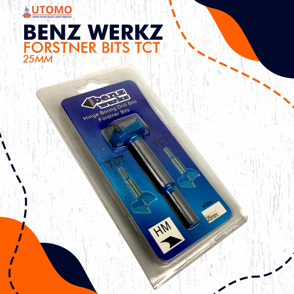 Jual BENZ Mata Bor Kayu 25mm Forstner Bit TCT Pelubang Engsel Sendok ...