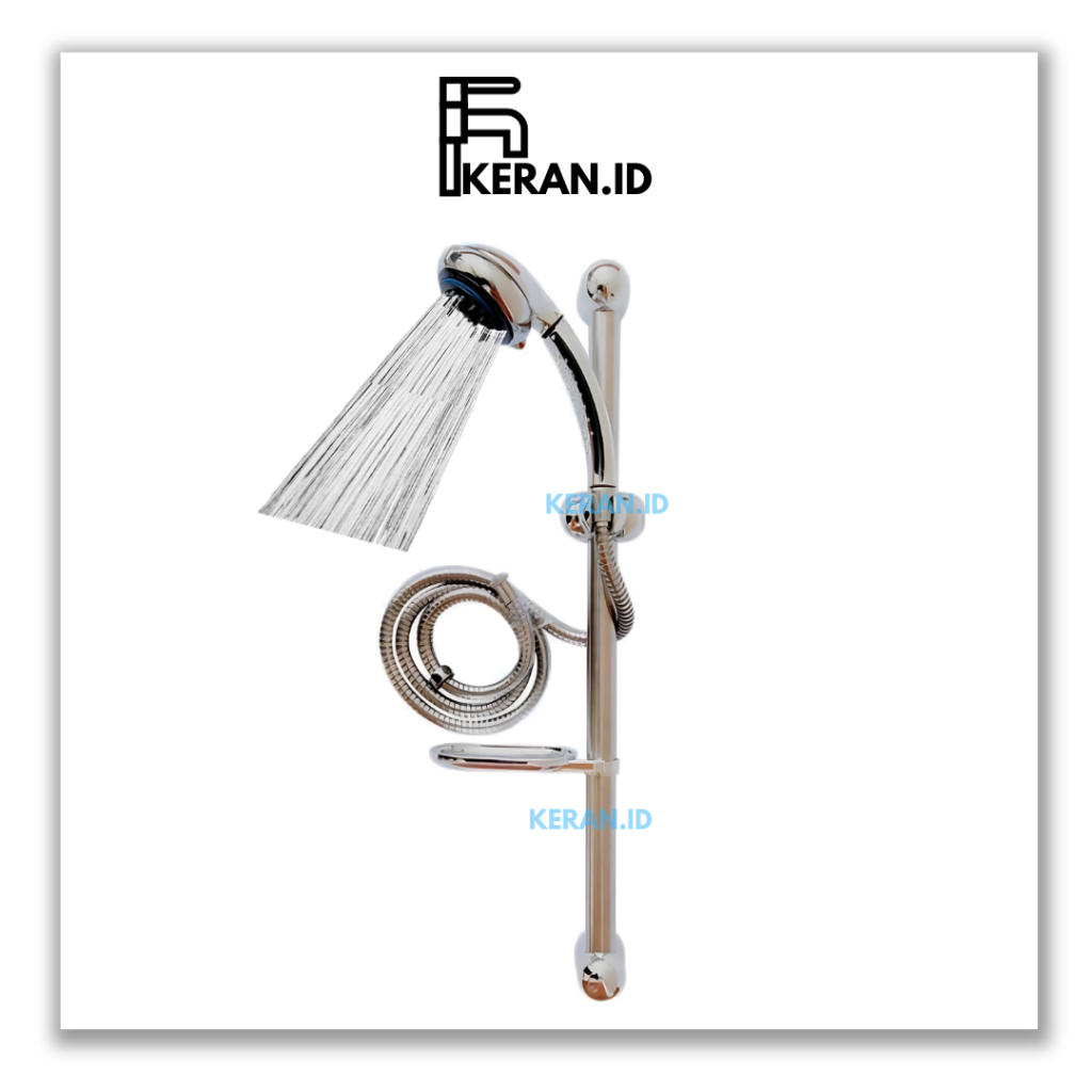Jual [KERAN.ID] Hand Shower Tiang Set / Hand Shower Standing / Shower ...