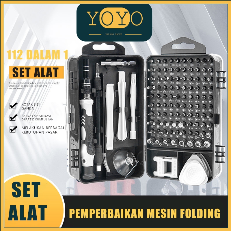 Jual 115Pcs Obeng Set Reparasi HP Full Set Obeng Service Komputer Laptop Smartphone Laptop ...