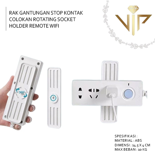 Jual VIP RAK GANTUNGAN STOP KONTAK COLOKAN ROTATING SOCKET HOLDER ...
