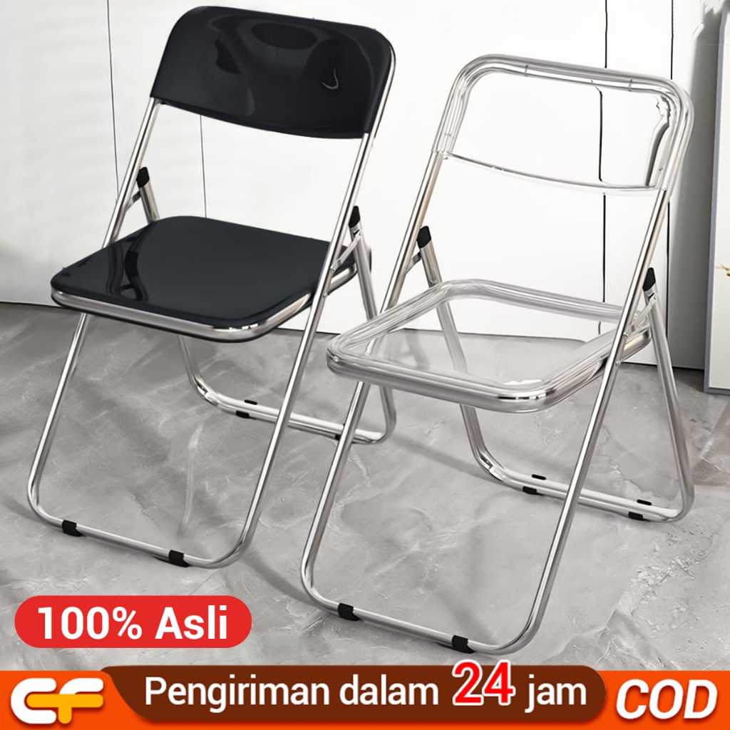 Jual EF Acrylic Colorful Foldable Chair Modern Meeting Dining Plastic ...