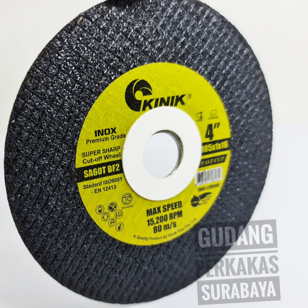 Jual batu potong 4 inch abrasive cutting wheel 4"x1mm batu gerinda ...