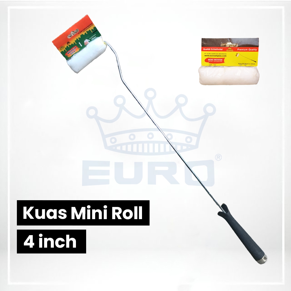 Jual Rol Roll Mini Cat Kitz Kuas Bulu Biru 110mm Kecil Mini Roller ...