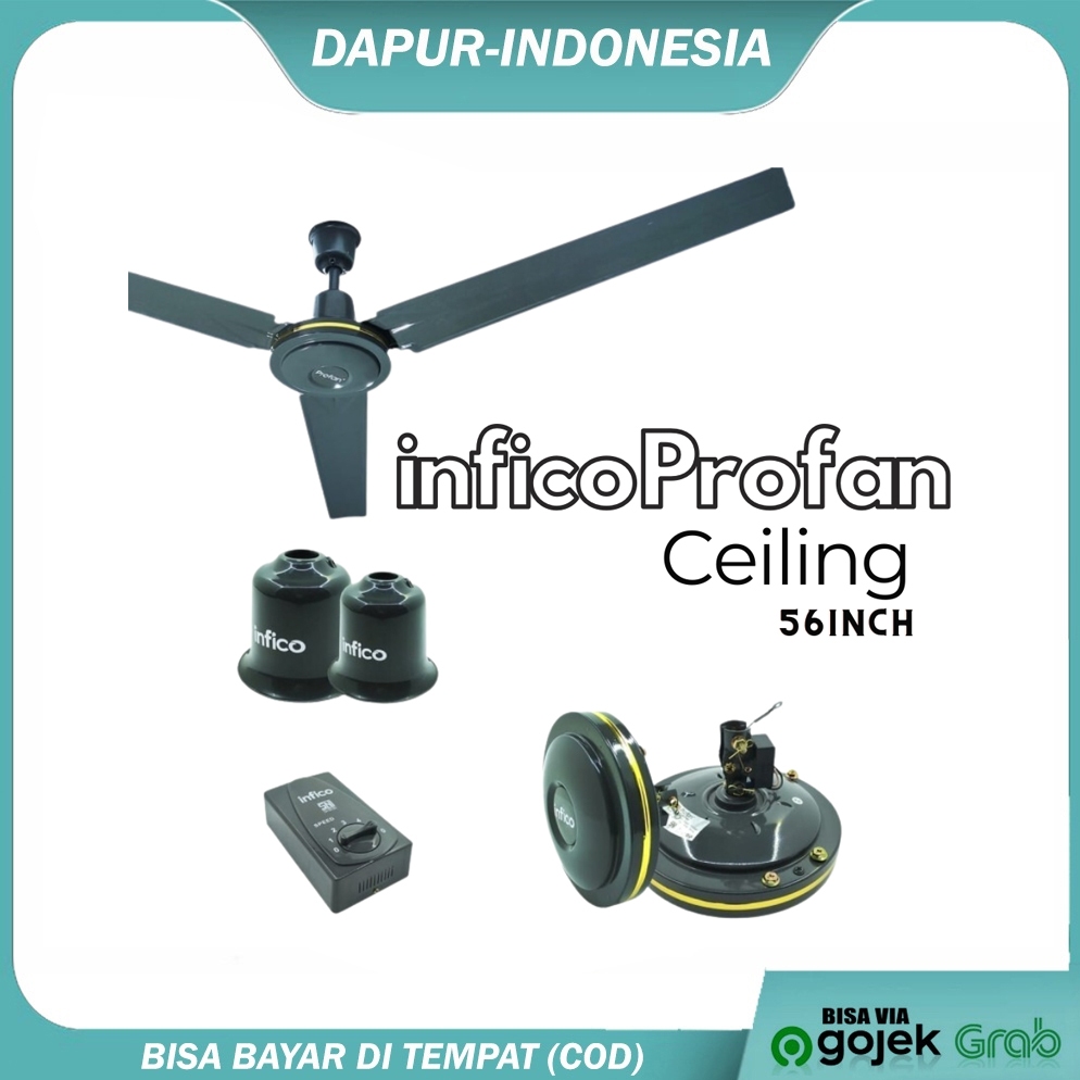 Jual Kipas Angin INFICO Plafon (Ceiling Fan) 56 inch - Baling Besi 5 ...