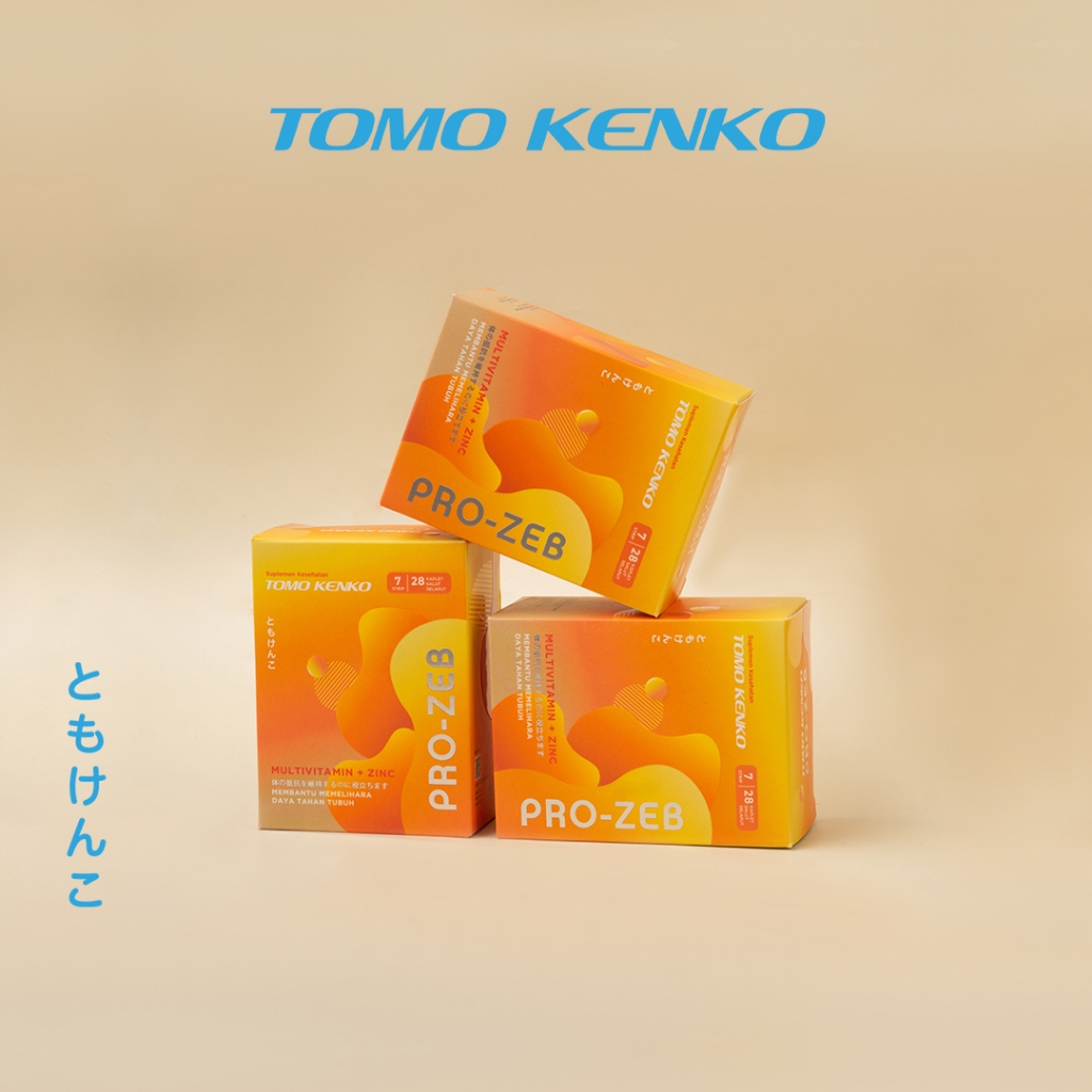 Jual Tomo Kenko Multivitamin Pro-ZEB Tomo Kenko | Vitamin B Kompleks ...