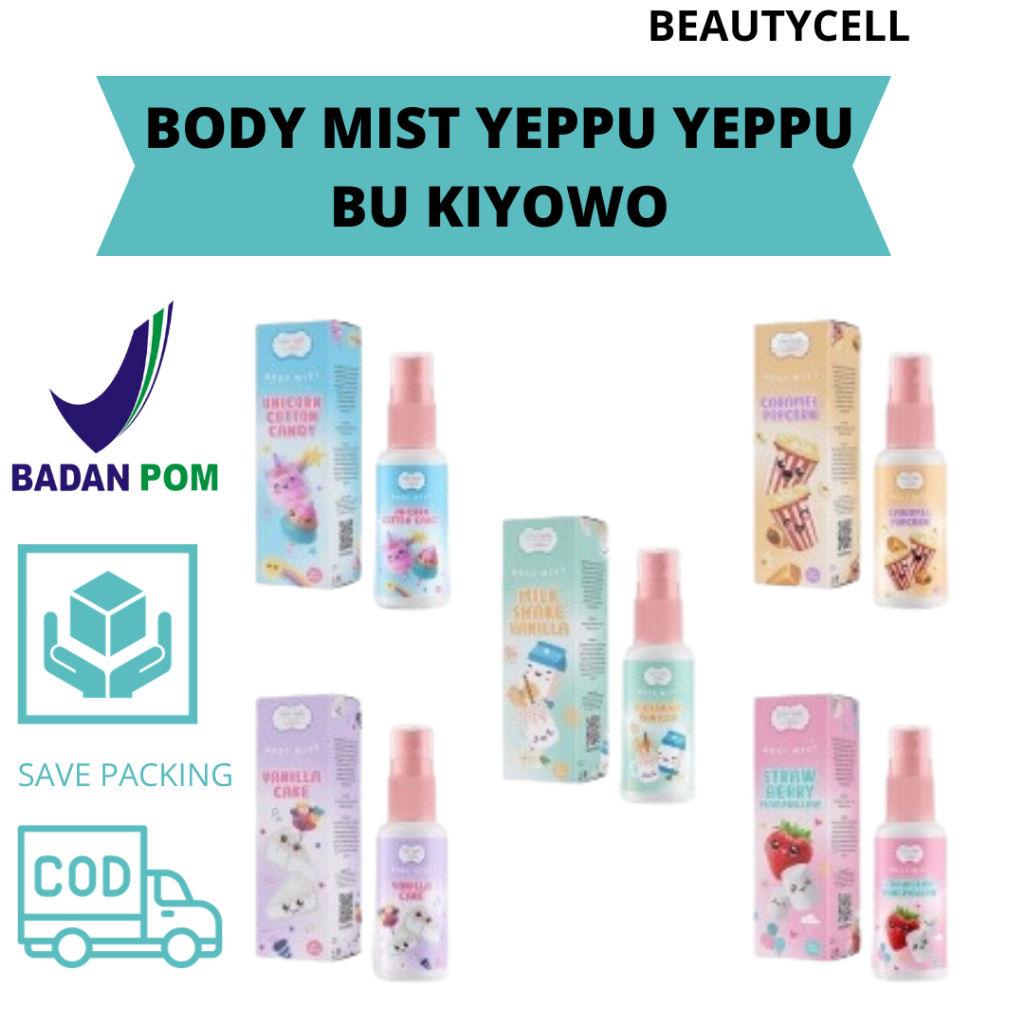 Jual READY - YEPPU-YEPPU BY KIYOWO BODY MIST BPOM SPRAY 60 ML 100 ML ...