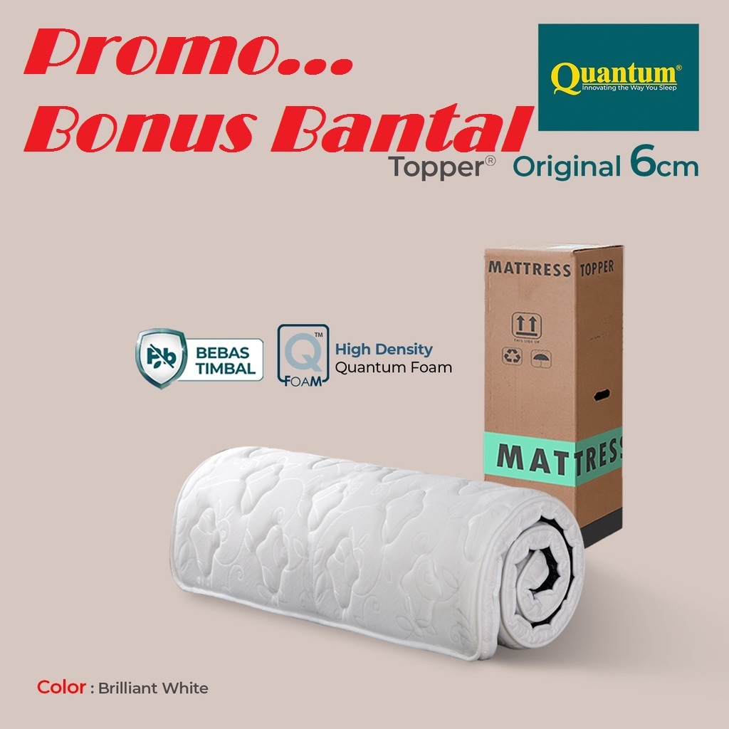 Jual Kasur quantum Mattress Topper original Pelindung/pelapis Spring ...