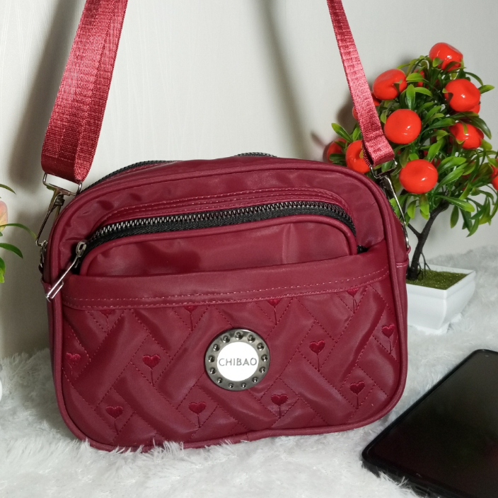Jual GA 01 - MERAH MAROON > Tas Wanita / Tas Selempang / Tas Slimbag ...