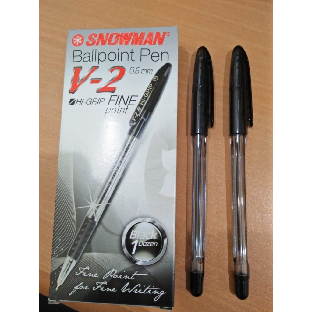 Jual Bolpen / Pulpen / Ballpoint Pen Snowman V-2 0.6mm | Shopee Indonesia