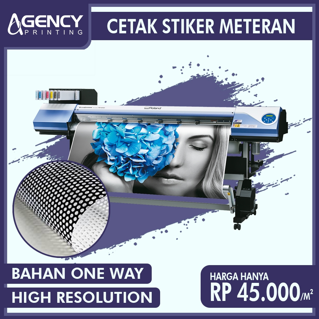 Jual Print Stiker Sticker One Way Vision Kaca Mobil Meteran Stiker ...