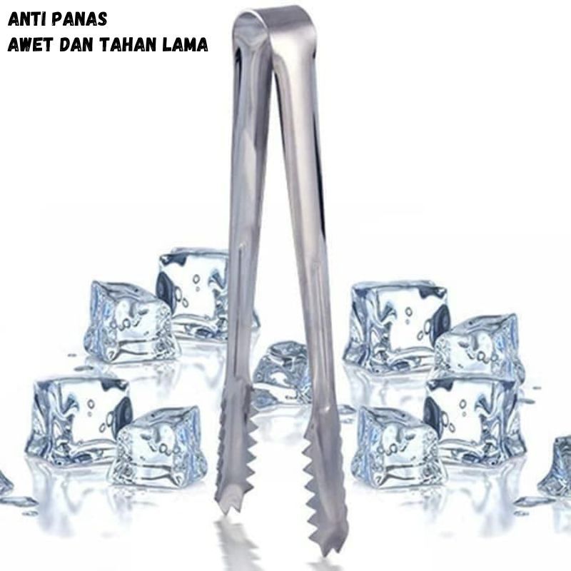 Jual Capitan Besi Kecil Jepitan Es Batu Penjepit Makanan Gorengan Kue ...