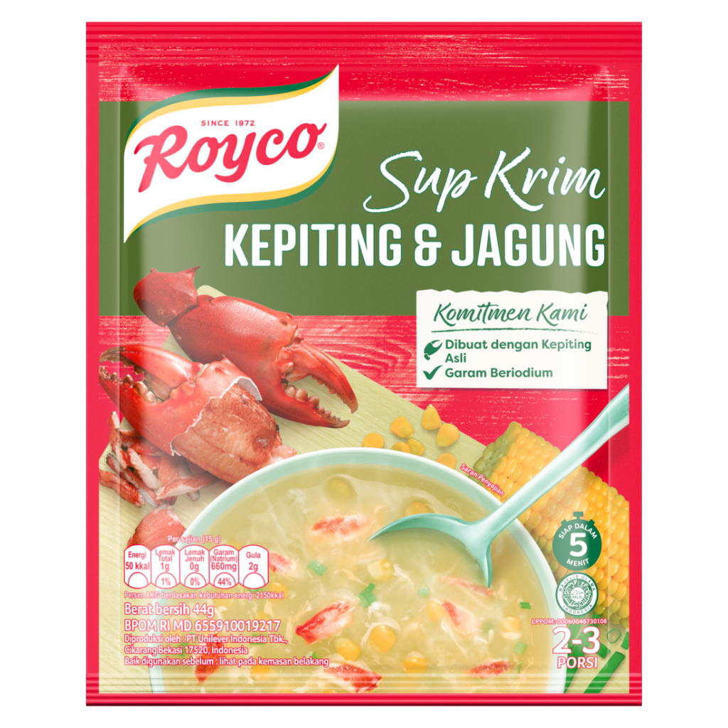 Jual ROYCO CREAM OF CRAB CORN 44GR | Shopee Indonesia