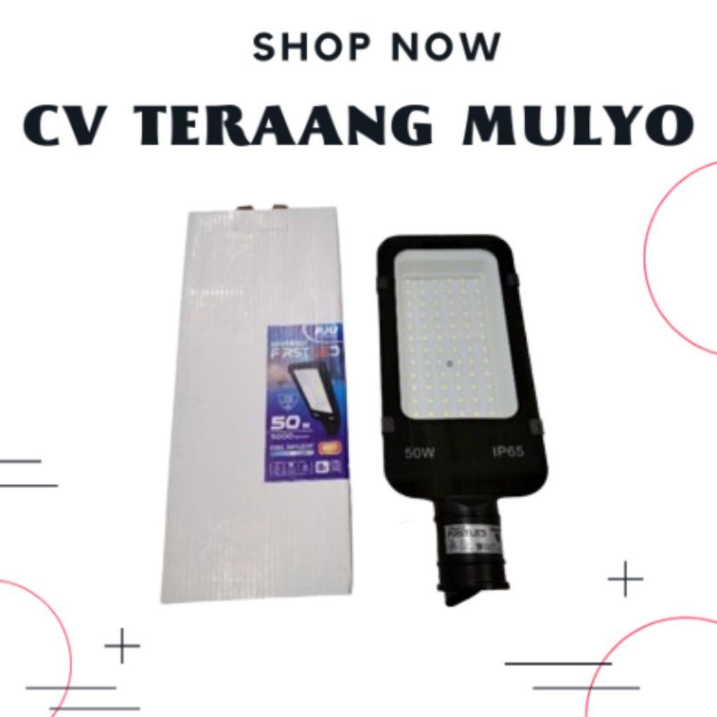 Jual Lampu jalan PJU First led 50w 6500K | Shopee Indonesia