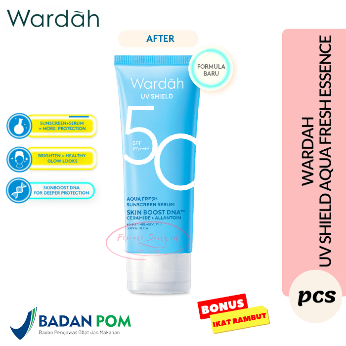 Jual WARDAH UV Shield SPF 50 PA++++ Aqua Fresh Essence Sunscreen Wardah ...