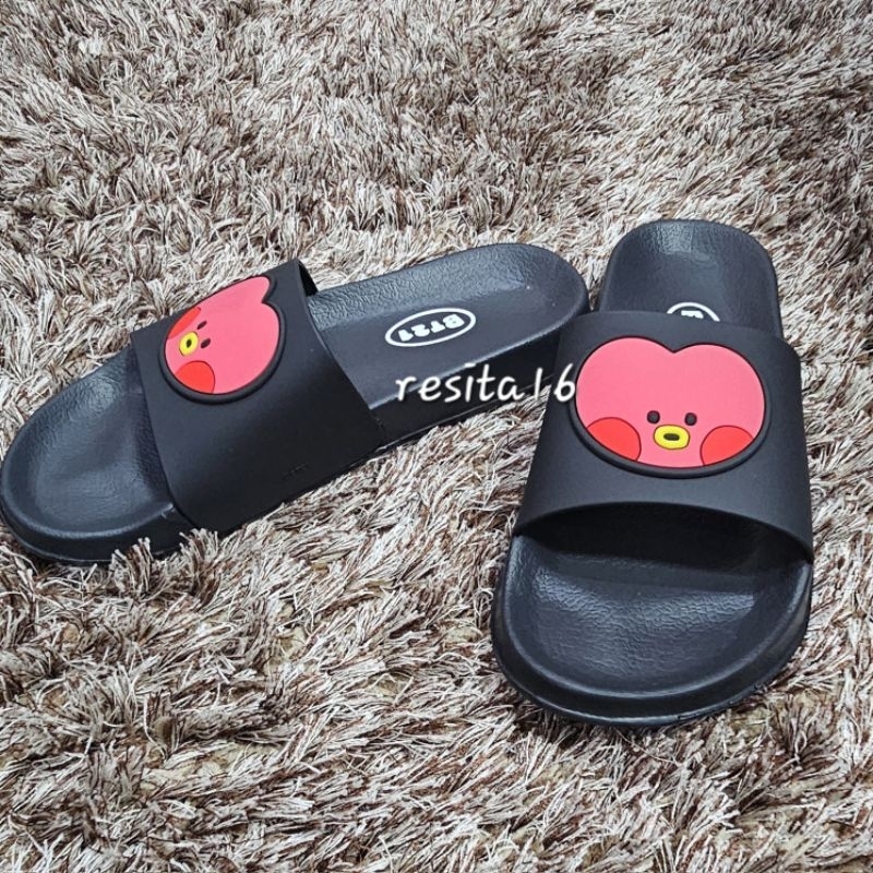 Jual OFFICIAL CHARACTER SLIPPER TATA | SANDAL BT21 BTS | Shopee Indonesia