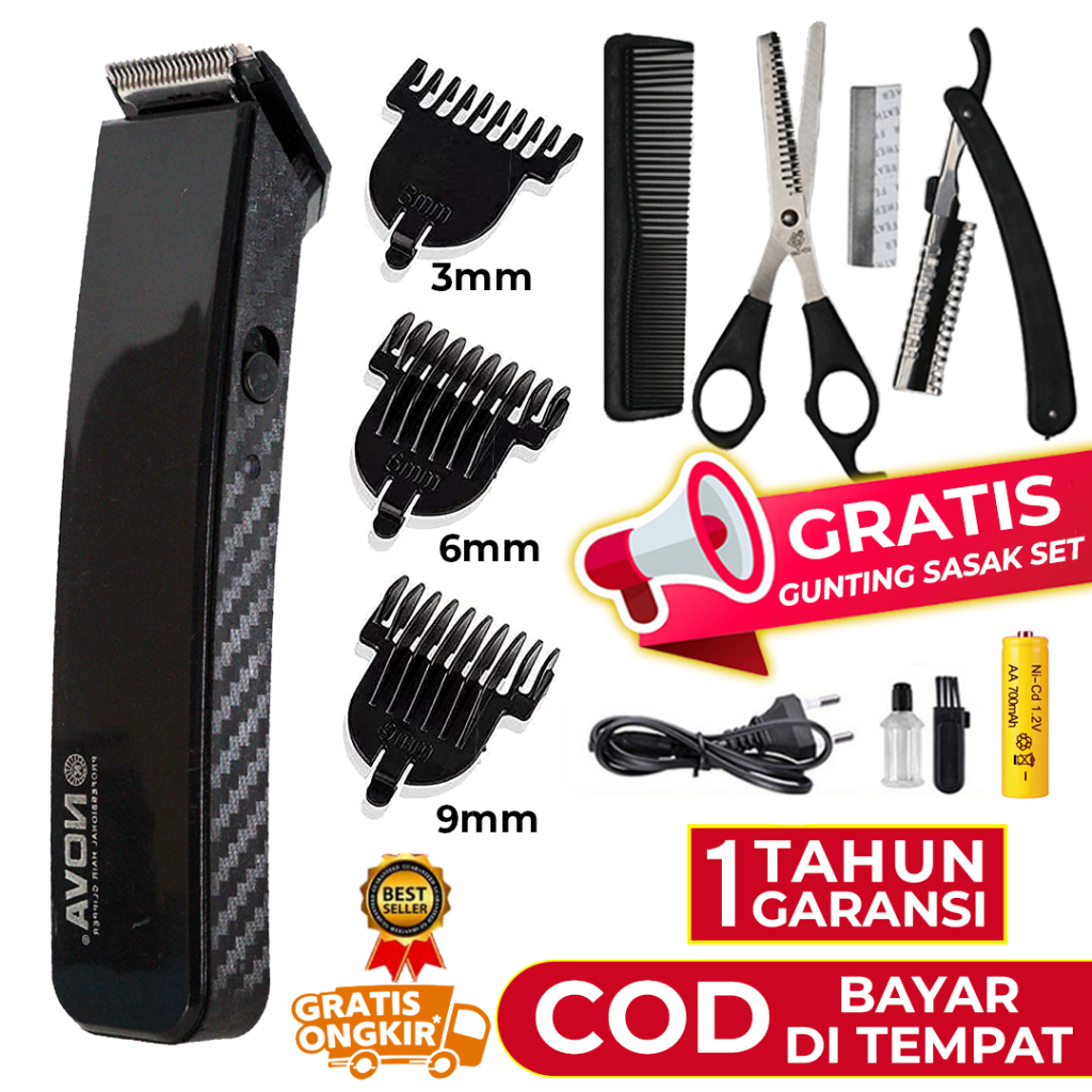 Jual Alat Pencukur Rambut Elektrik Portable Tanpa Kabel Hair Clipper Alat Cukur | Shopee Indonesia