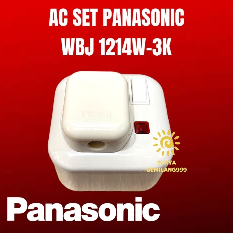 Jual PANASONIC STOP KONTAK AC SET WBJ1214W STEKER AC WEJ9111W INBOW ...