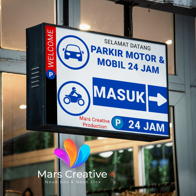 Jual Neon Box Indoor Outdoor 30cm x 50cm Premium Custom 2 Sisi ...