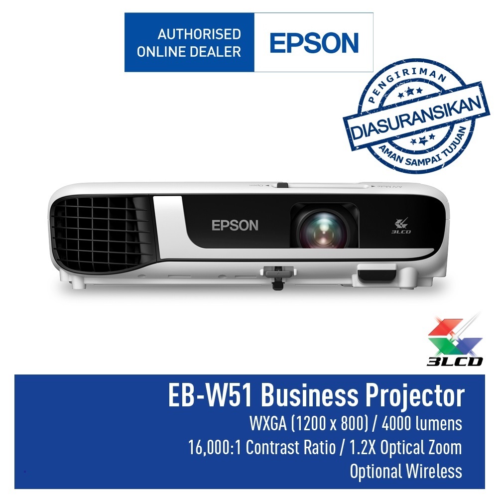 Jual Epson EB-W51 WXGA 3LCD Projector | Shopee Indonesia