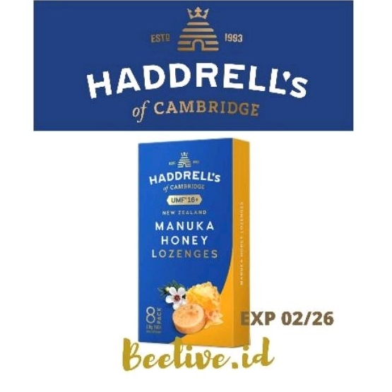 Jual Permen Madu Haddrells Manuka Honey Lozenges UMF 16+ MGO 573+ 8 ...
