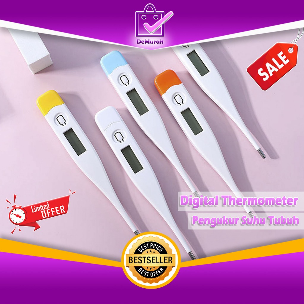 Jual Digital Thermometer Pengukur Suhu Tubuh Badan Termometer Digital ...
