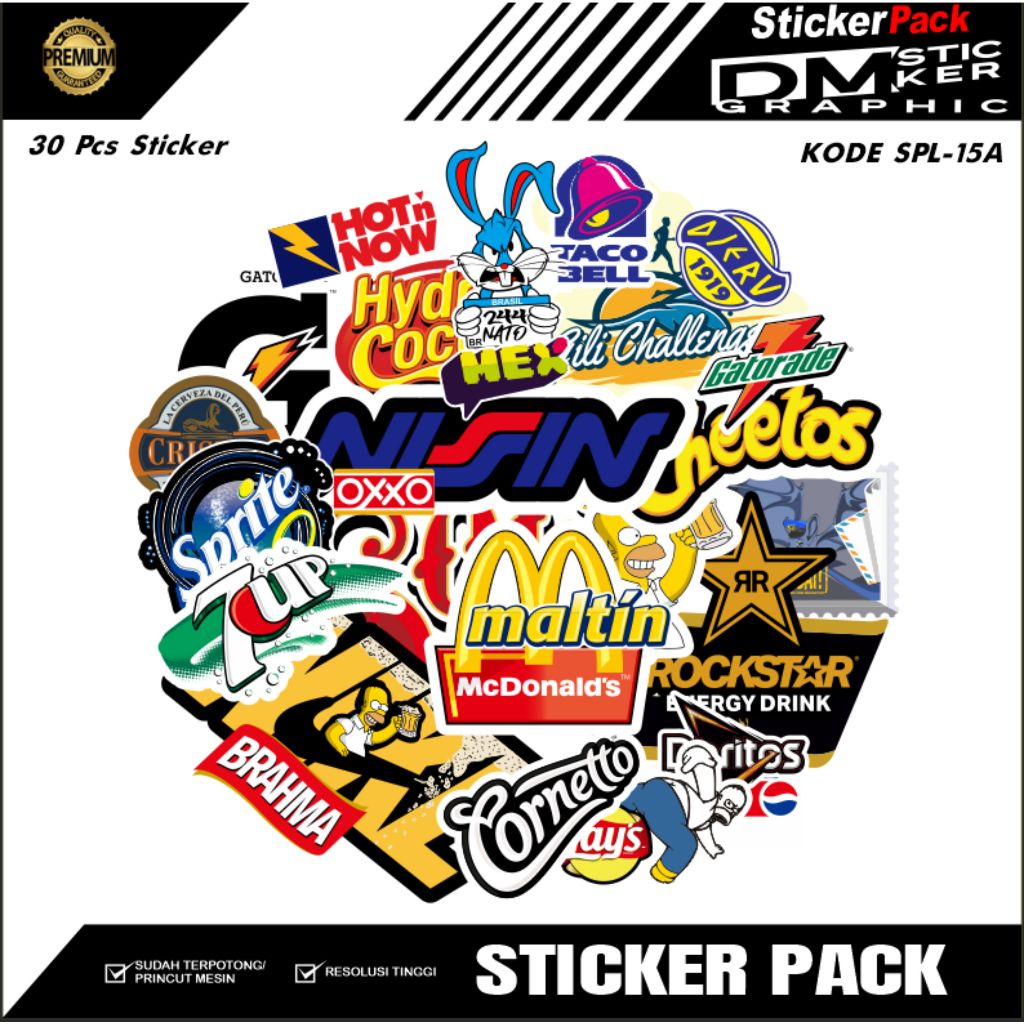 Jual 30 PCS STICKER PACK HYPEBEAST/ STICKER BRAND AESTHETIC/ DEKOR BUKU ...