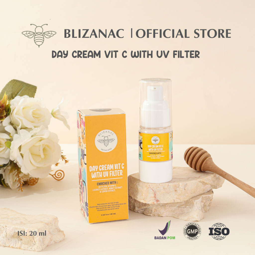 Jual BLIZANAC SKINCARE Day Cream Vitamin C with UV Filter 20ml | Shopee ...