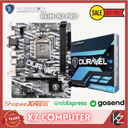 Jual MAINBOARD / MOTHERBOARD / MOBO - VURRION MOBO DURAVEL H61M-N2 Pro | Shopee Indonesia
