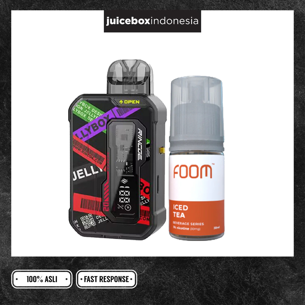 Jual JELLYBOX XS 2 POD + FOOM SALT NIC 30ML AUTHENTIC | Shopee Indonesia