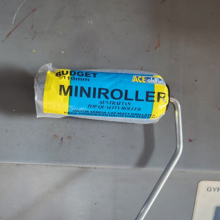 Jual KUAS ROL ACE BUDGET MINI 4 in inch 110mm 11cm CAT TEMBOK KOMPLIT ...