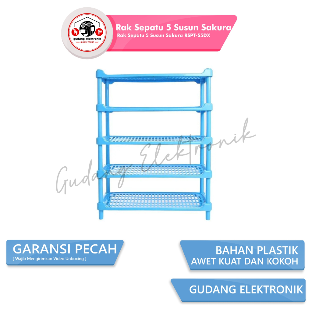 Jual Rak Sepatu Plastik 3,4,5 Susun Sakura Warna Random | Shopee Indonesia