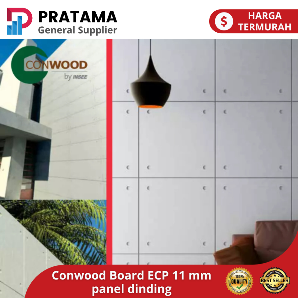 Jual Conwood Board ECP 11 mm CONWOOD ECP Panel dinding seindah kayu ...