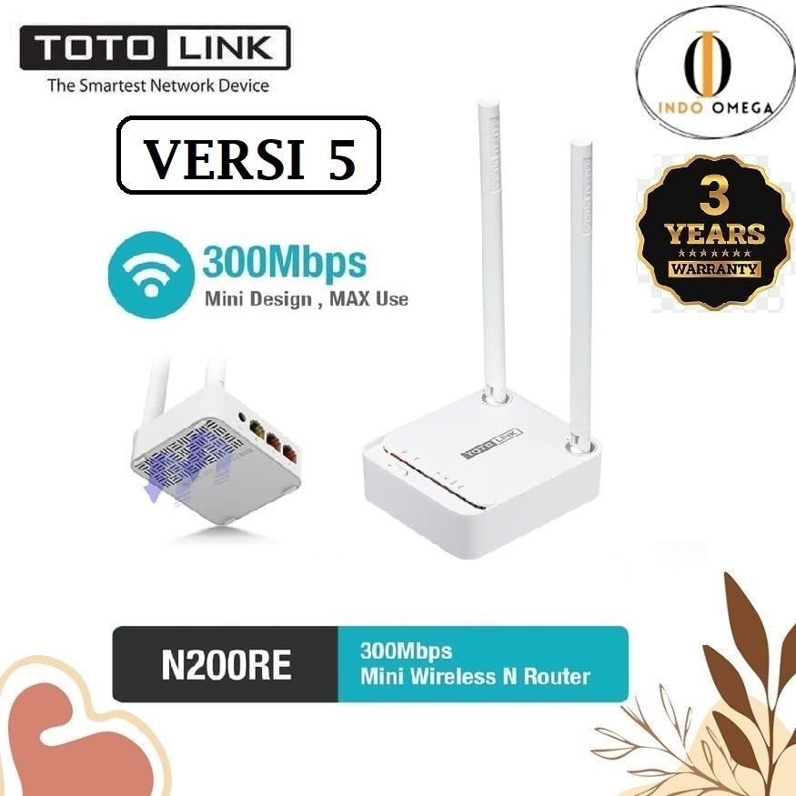 Jual Totolink N200RE V5 VERSI 5 Router Wiereless N Mini 300Mbps N200 ...