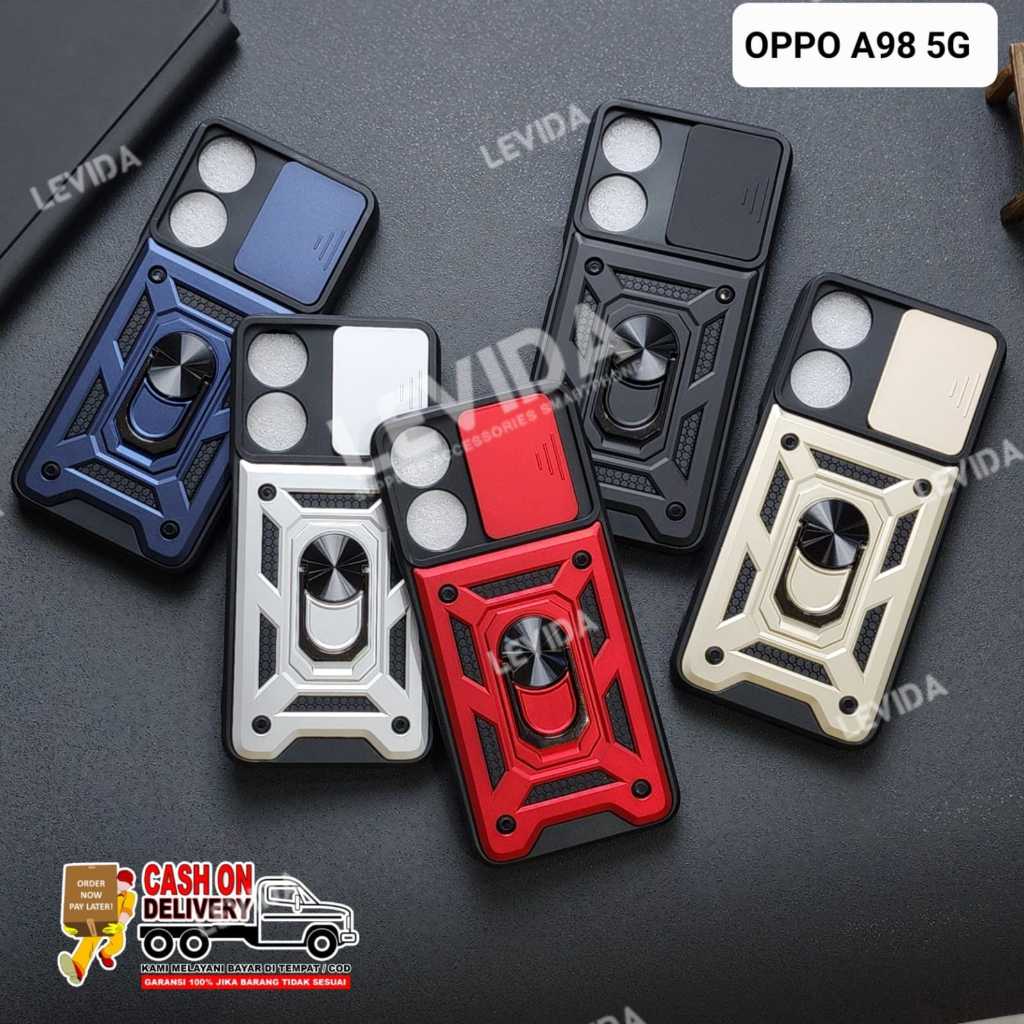 Jual Oppo A98 5G Oppo Reno 5F Case Armor Slide Transformer Slide Kamera ...