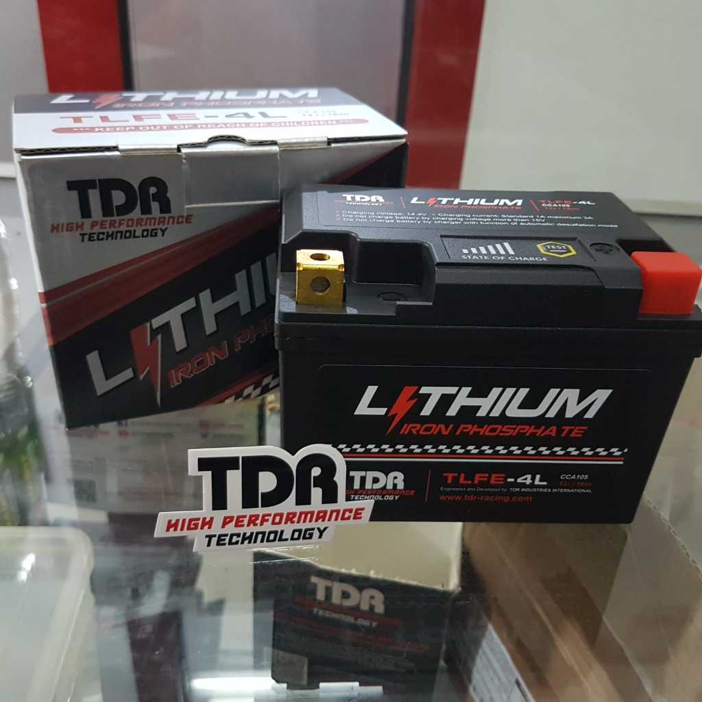 Jual AKI TDR LITHIUM IRON PHOSPHATE (LiFePO4) BATTREY LTFE-4L 12V | Shopee Indonesia