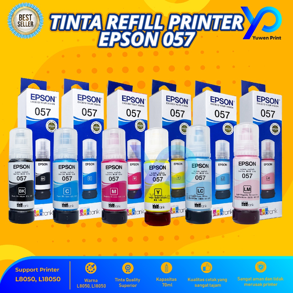 Jual Tinta Epson 057 For Printer L8050 L1850 | Shopee Indonesia
