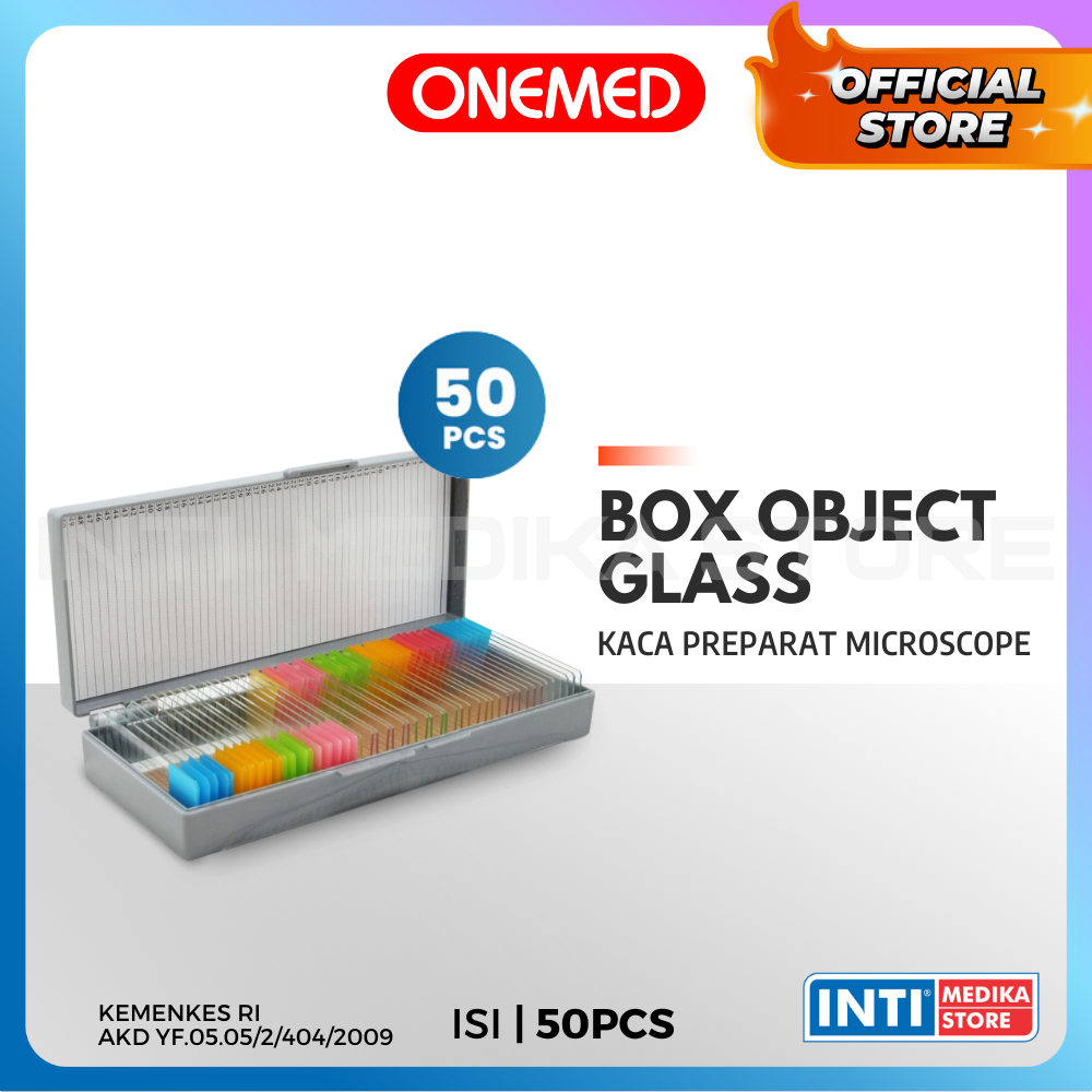 Jual ONEMED - BOX Object Glass One Lab | Kaca Preparat Microscope ...